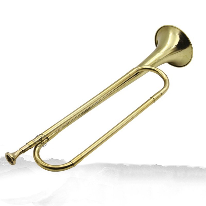 Yellow Brass Trumpet Handmade Army Charge Children... – Grandado