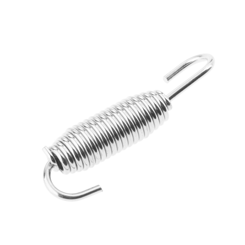 Motorcycle Bike Stainless Steel Exhaust Pipe Spring 2.24" Silencer ...
