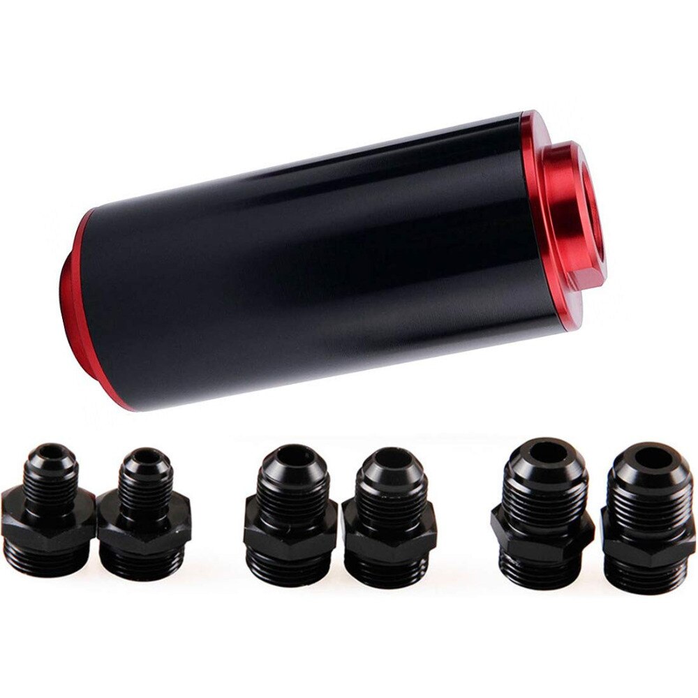 50mm Red Filter 100 Micron Cleanable Inline Fuel F... – Grandado