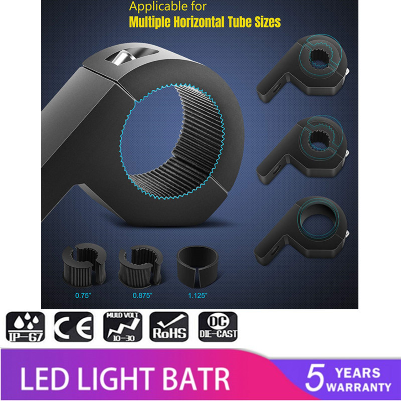2/4/6/8 LED Light Bar Horizontal Clamp Mounting Br... – Grandado