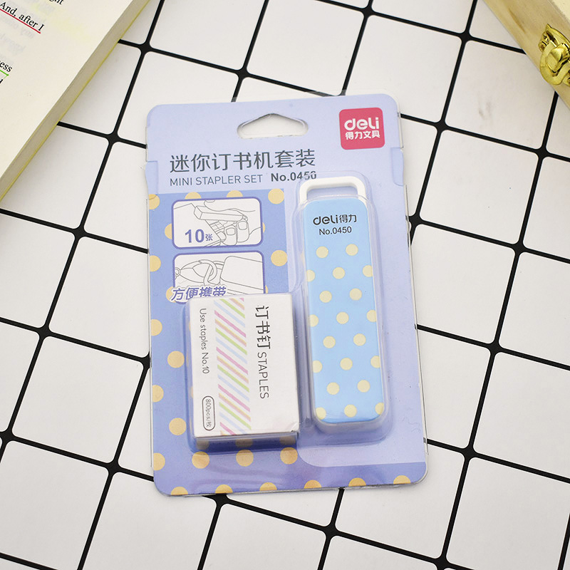 Cute Kawaii Mini Dot Triangle Plastic Stapler Set ... – Grandado