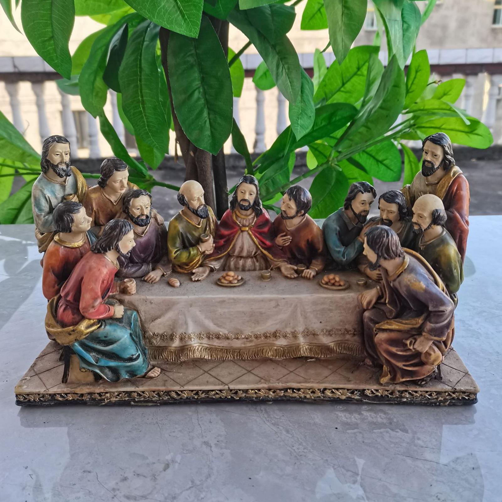 Resin The Last Supper Decorative Statue The Last S... – Grandado