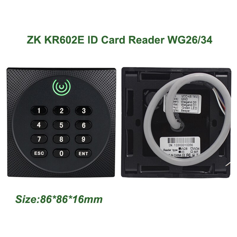 ZK KR600 Access Control RFID Card Reader 125Khz Pr... – Grandado ZK KR600 Access Control RFID Card Reader 125Khz Pr... – Grandado
