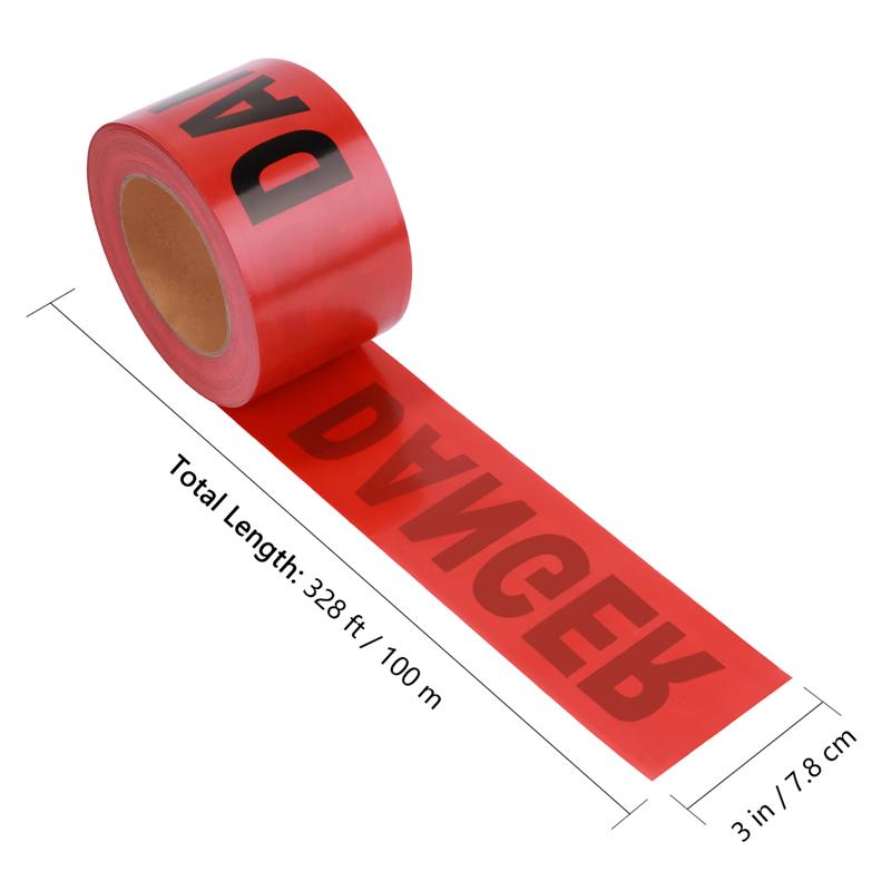 100M Barricade Ribbon Danger Tape Safety Bright Re... – Grandado