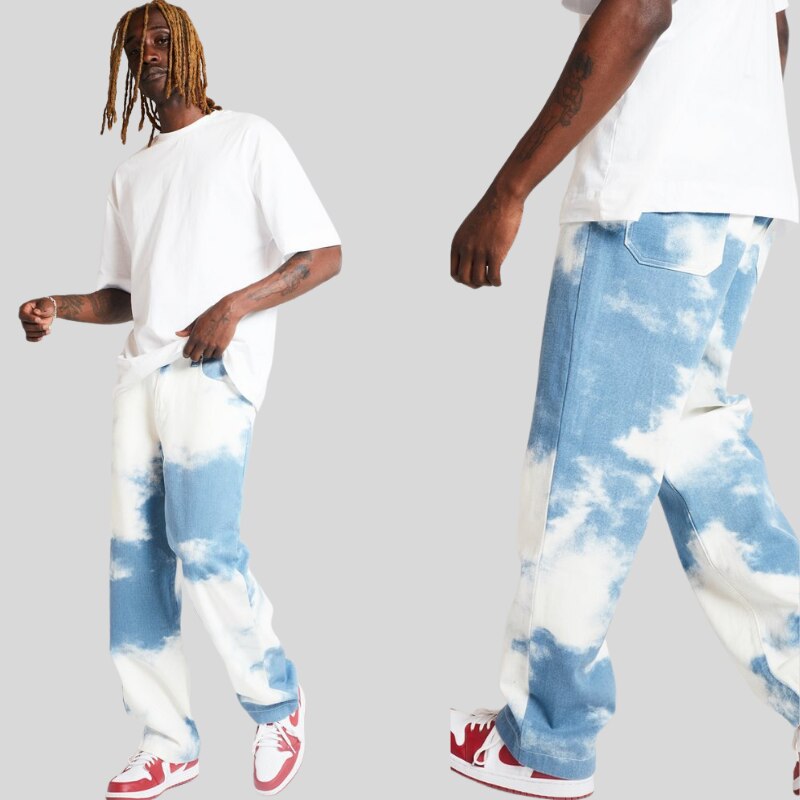 Jeans Men Campus Student Pants Retro Casual Straig... – Grandado