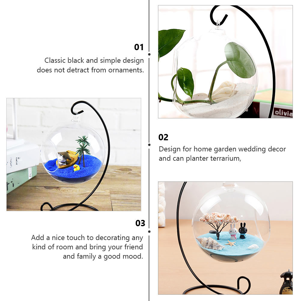 3PCS Glass Bottle Hanging Racks Stable Iron Plant ... – Vicedeal