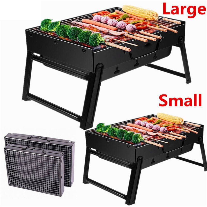 Folding BBQ Charcoal Barbecue Grill Portable Outdo... – Grandado
