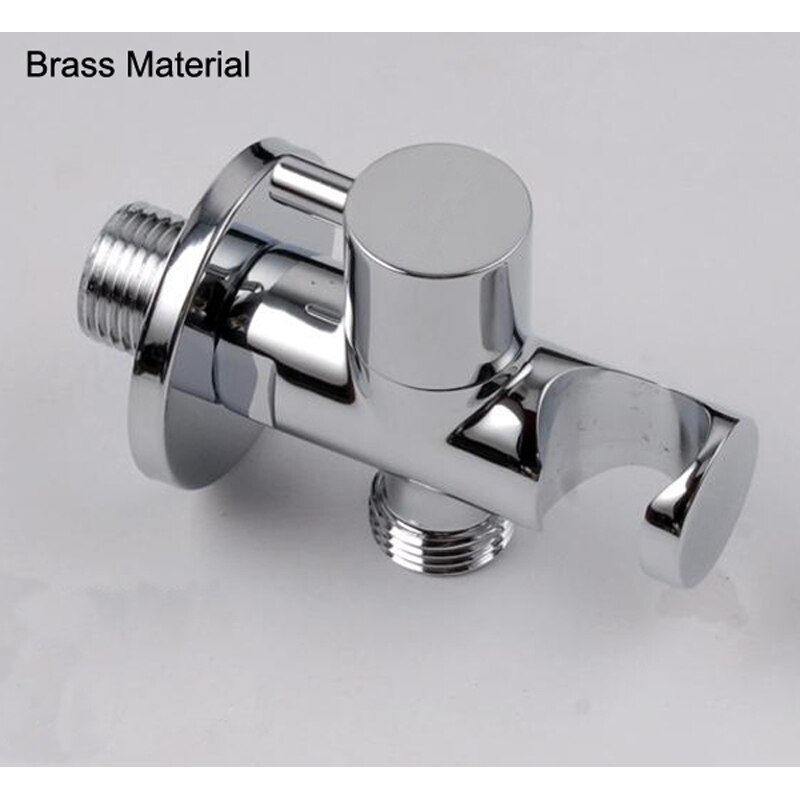Chrome Plated One-piece Shattaf Valve with Holder ... – Vicedeal