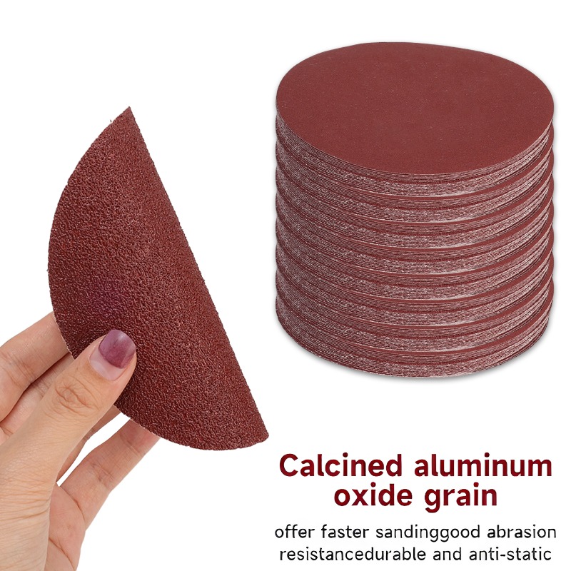 Sanding Discs 8Hole Loop Adhesive Sandpaper Woodwo... – Grandado