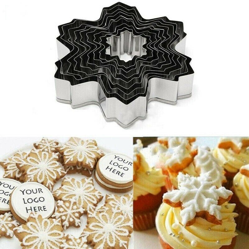 9Pcs Snowflake Biscuit Cookies Cutter Mould Cake F... – Vicedeal