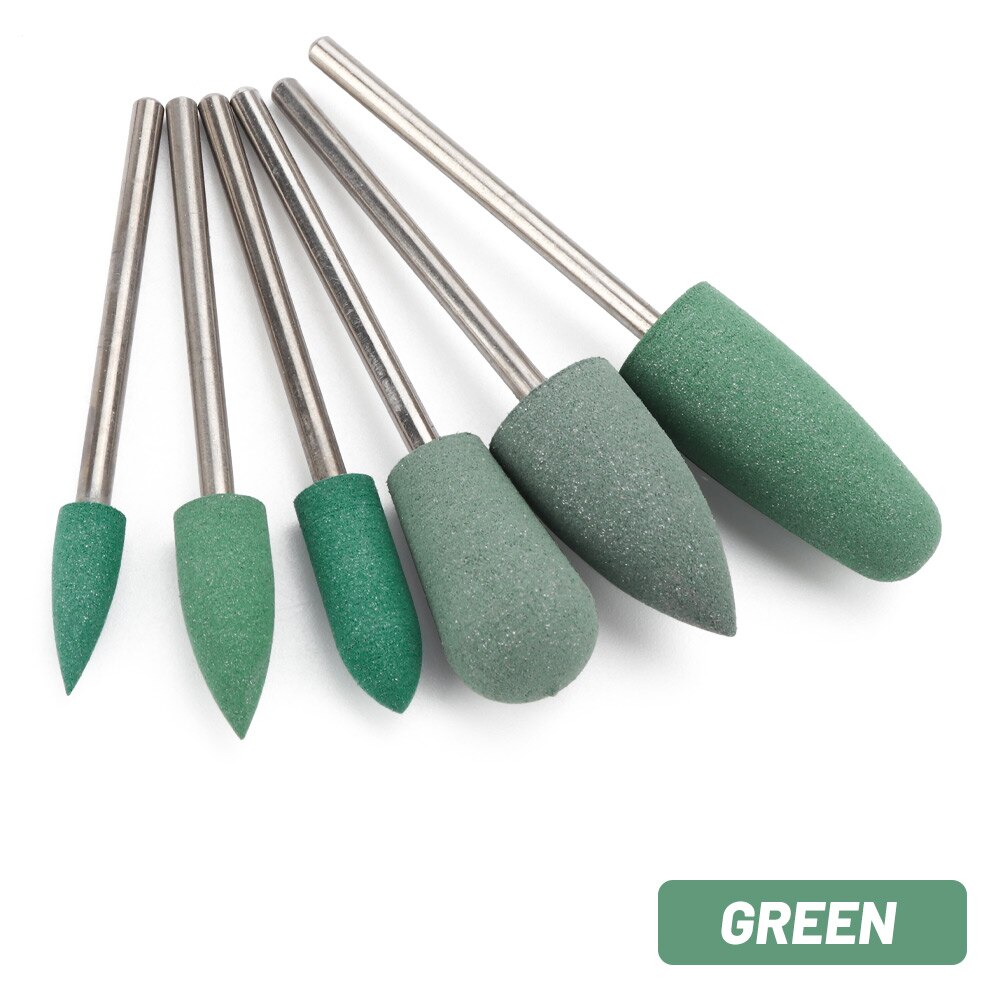 6 Stuks Nail Art Silicone Polijstmachine Nail Slij... – Grandado