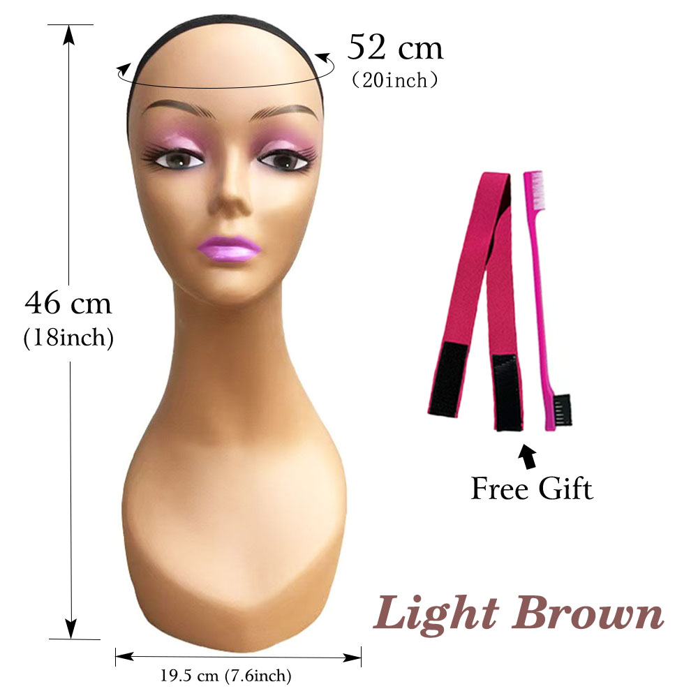 Plastic Mannequin Model Head for Display Wigs Plas... – Grandado