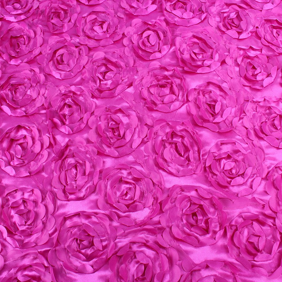 1 yard rose bloem 3D patroon Taffeta Satijn weddin... – Vicedeal