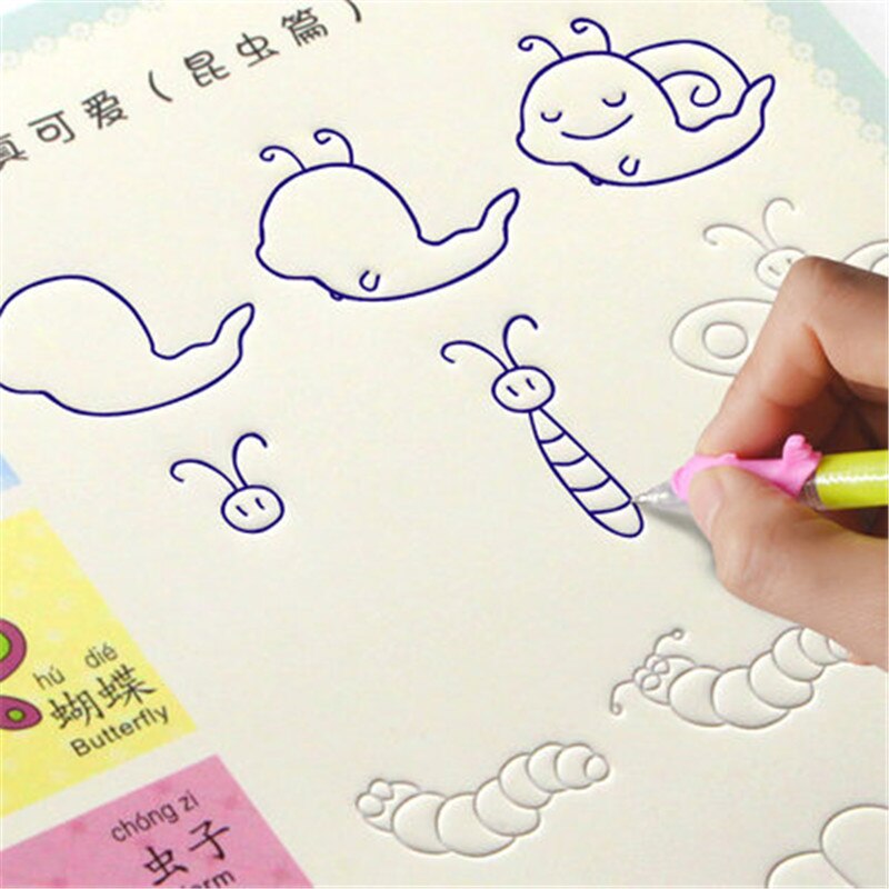 Stick figure copybook preschool learn to draw magi... – Vicedeal