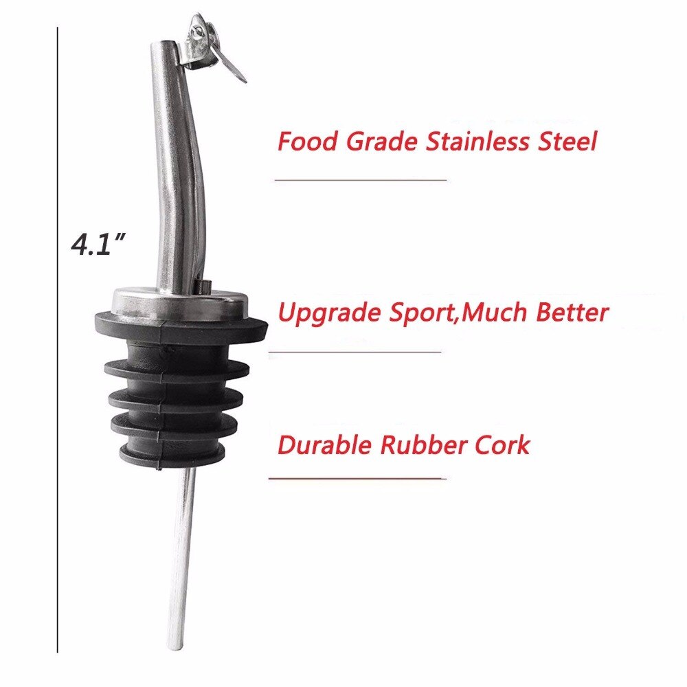 Stainless Steel Wine Pourers Spirit Pourer Flow Bo... – Grandado