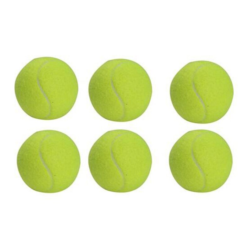 6 Stuks Pack Tennis Ballen Slijtvaste Elastische T... – Vicedeal