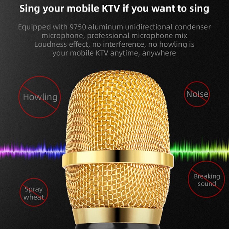 Wireless Microphone Dual Speaker Condenser Bluetoo... – Grandado