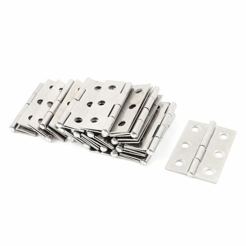 20pcs Mini Flat Hinge Stainless Steel Cabinet Door... – Grandado