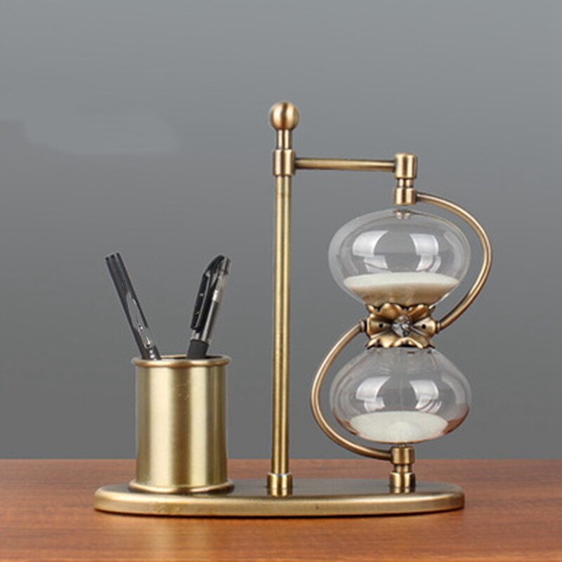 Pen Holder Hourglass Timer Home Craft Decoration O... – Grandado
