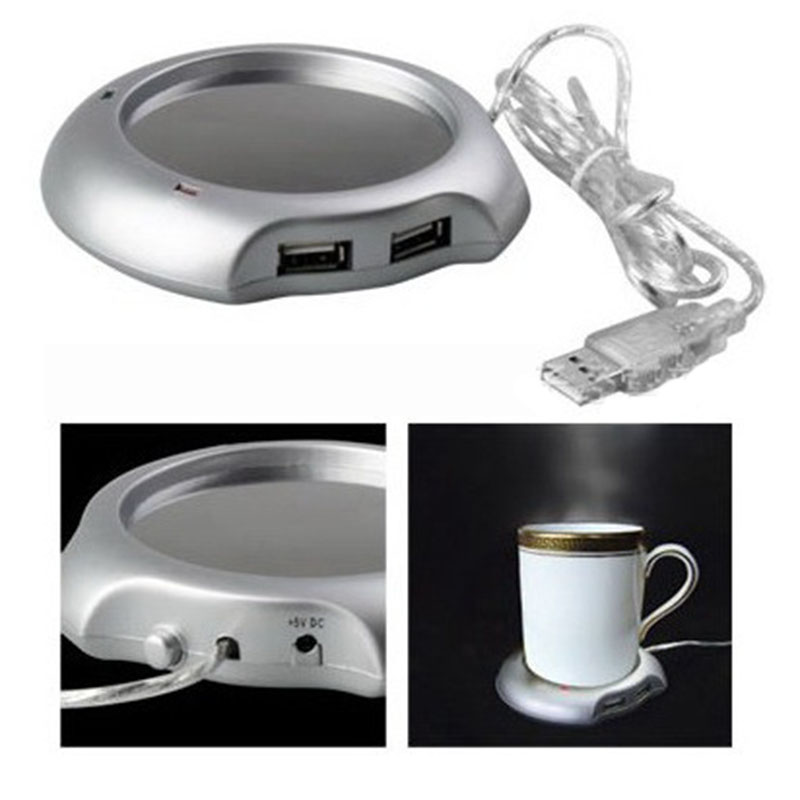 USB Warmer Sliver Warm Tea Coffee Cup Mug Warmer U... – Vicedeal