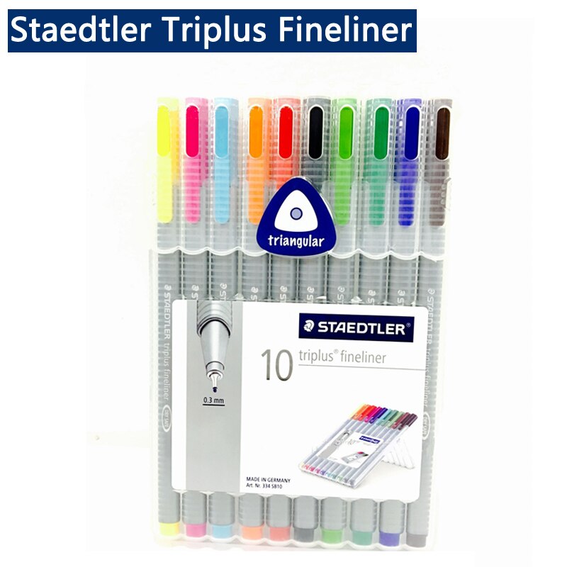 Staedtler Triplus Fineliner 334 Black Fine Tip Fel... – Grandado