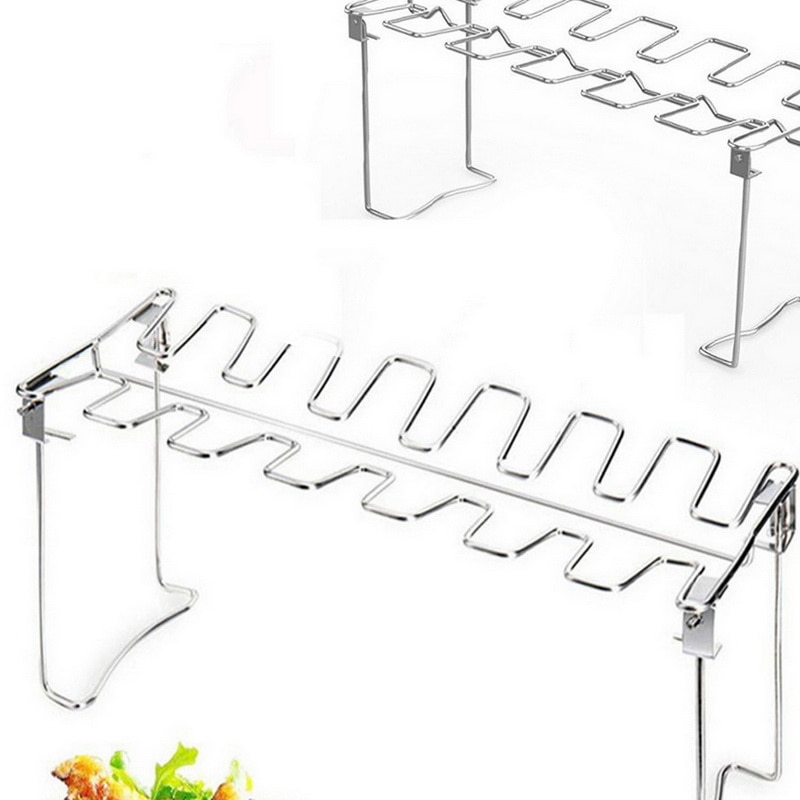 Stainless Steel Chicken Wing Leg Rack Grill Holder... – Grandado