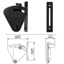 Practical Black Lock For Sliding Wood Door Barn La... – Grandado