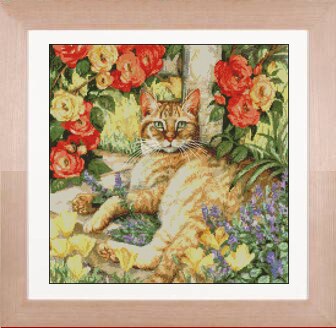 Top populaire telpatroon Miss Tabby tuin kat, bloe... – Vicedeal
