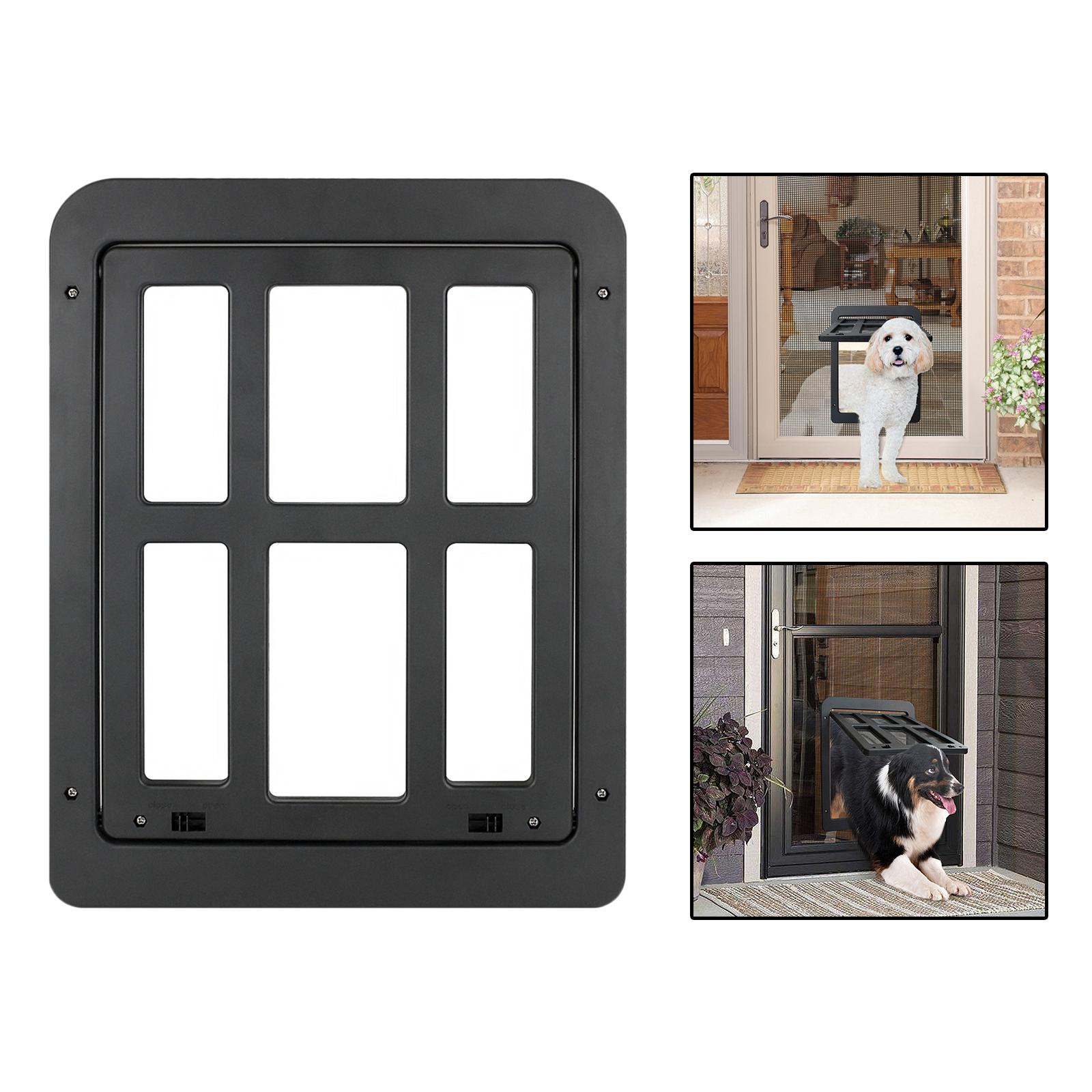 Dog Cat Flap Door with 4 Way Security Lock Flap Do... – Grandado