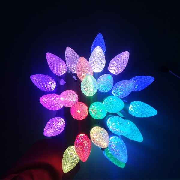 50nodes addressable RGB C9 DC12V WS2811 LED Christ... – Vicedeal