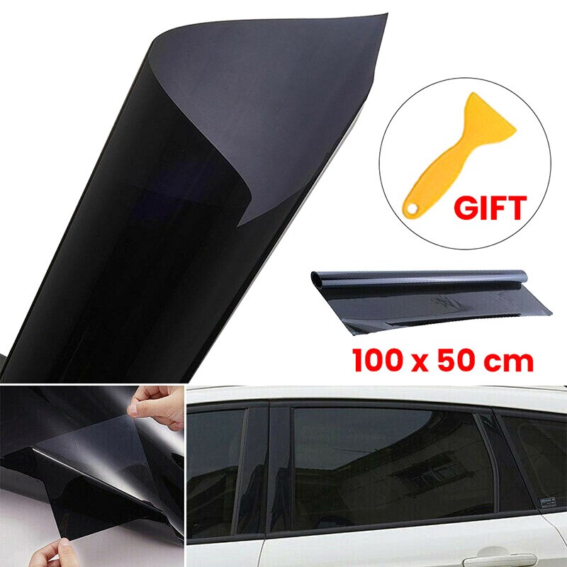 300cm x 50cm black tint car window leaf tint film ... – Grandado