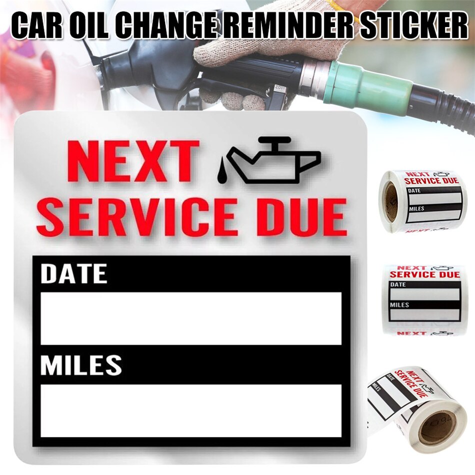 200PCS Oil Change/Service Reminder Stickers Lables... – Grandado