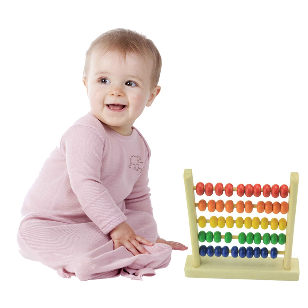 Baby Toy Wooden Abacus Colorful Small Number Count... – Grandado Baby Toy Wooden Abacus Colorful Small Number Count... – Grandado