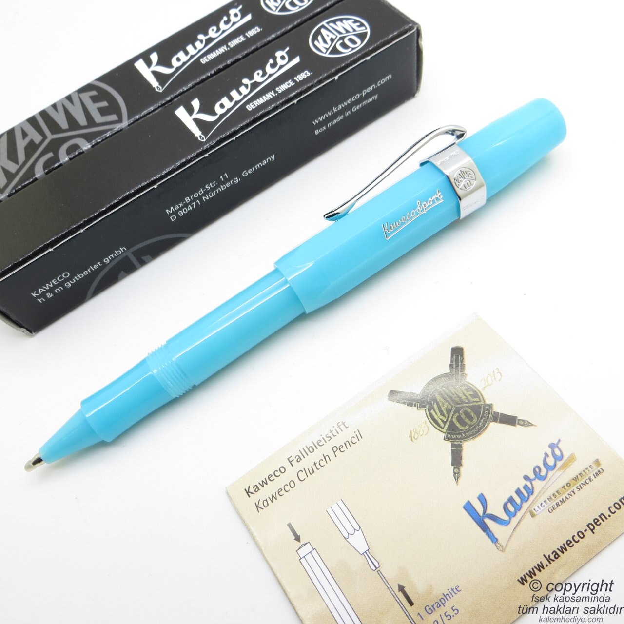 Kaweco 10001879 Frosted Sport Roller Pen Turquoise... – Grandado
