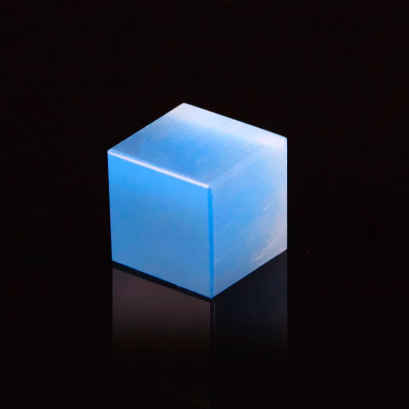 15mm cubo azul prisma de vidrio ornamentos para fo... – Grandado