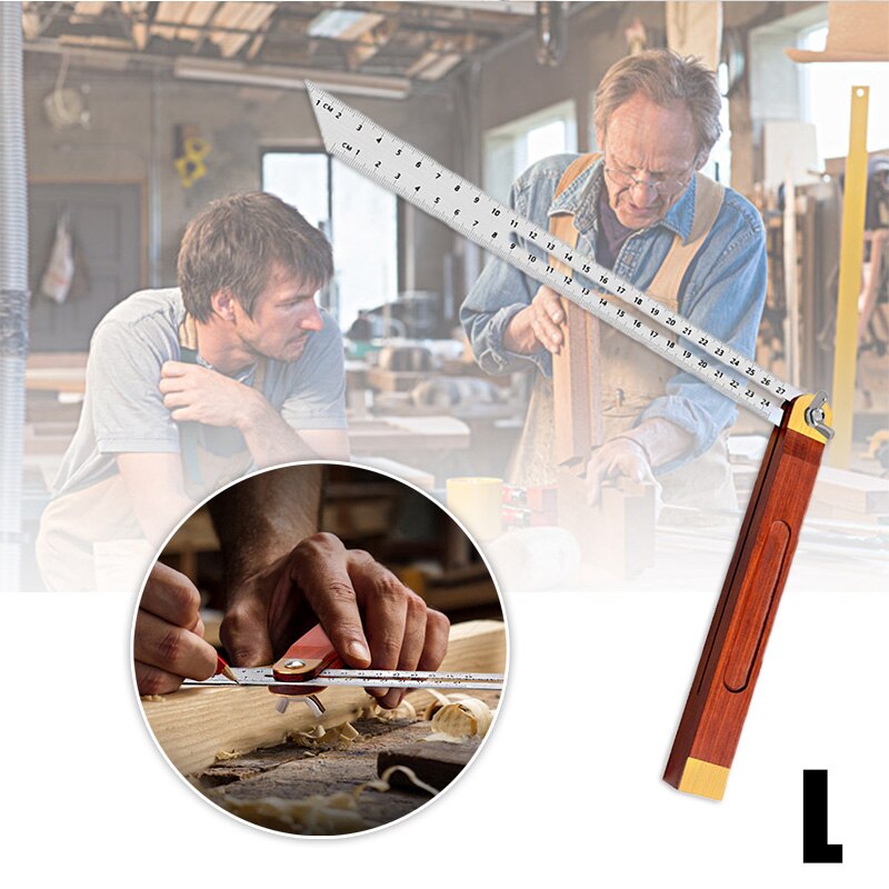 High Handle Stainless Steel Multi Angle Ruler Adju... – Grandado