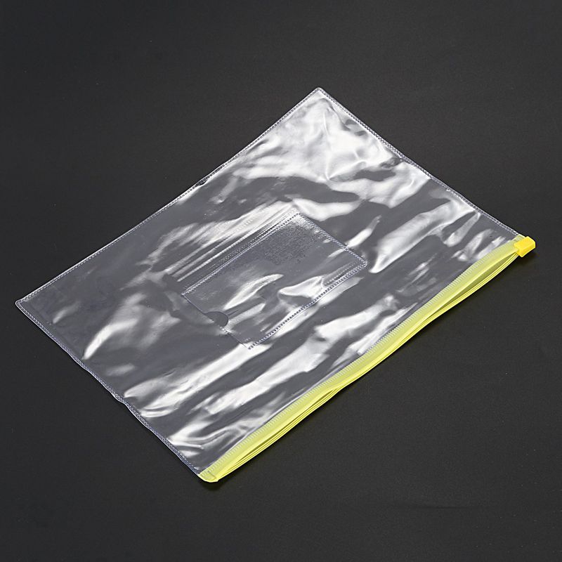 40 Pcs Size A5 Card Slider Zip Closure Folders PVC... – Grandado