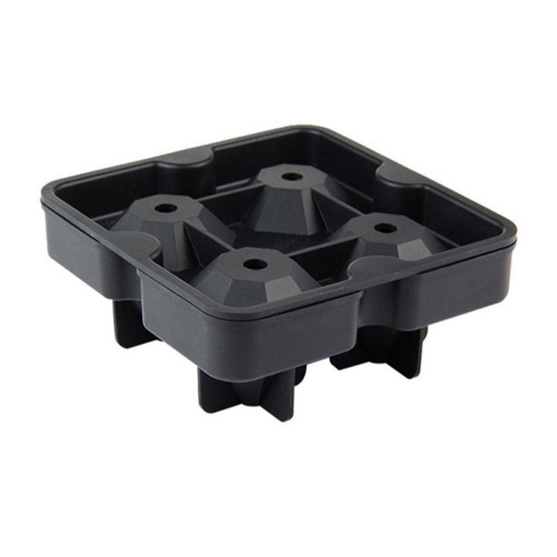 4 Grids Diamond Patroon Ice Cube Maker Siliconen M... – Grandado