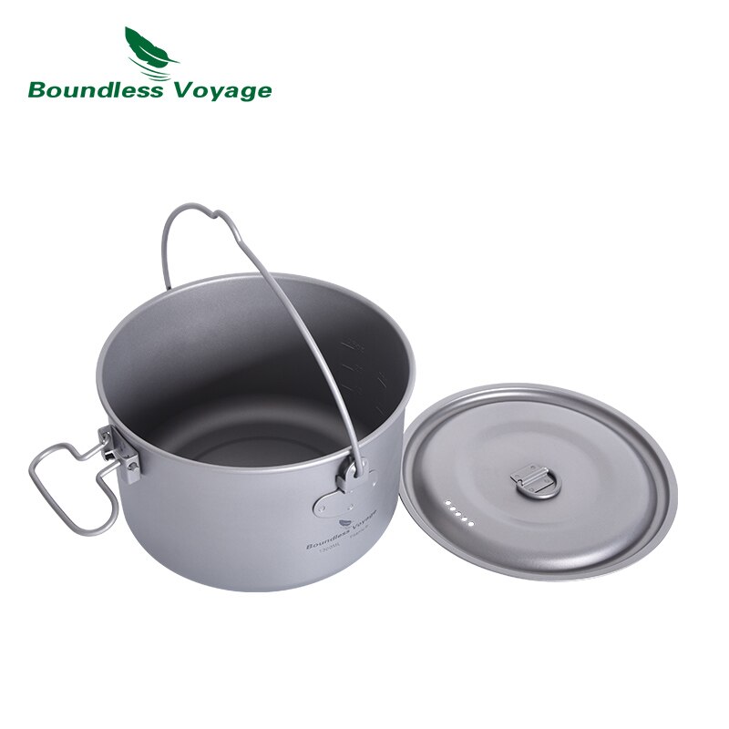 Boundless Voyage Camping Titanium Hanging Pot with... – Grandado