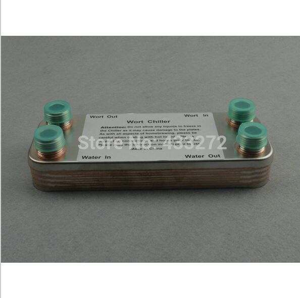 Rustfri plade urtkøler - 10 plader brygningskøler... – Grandado