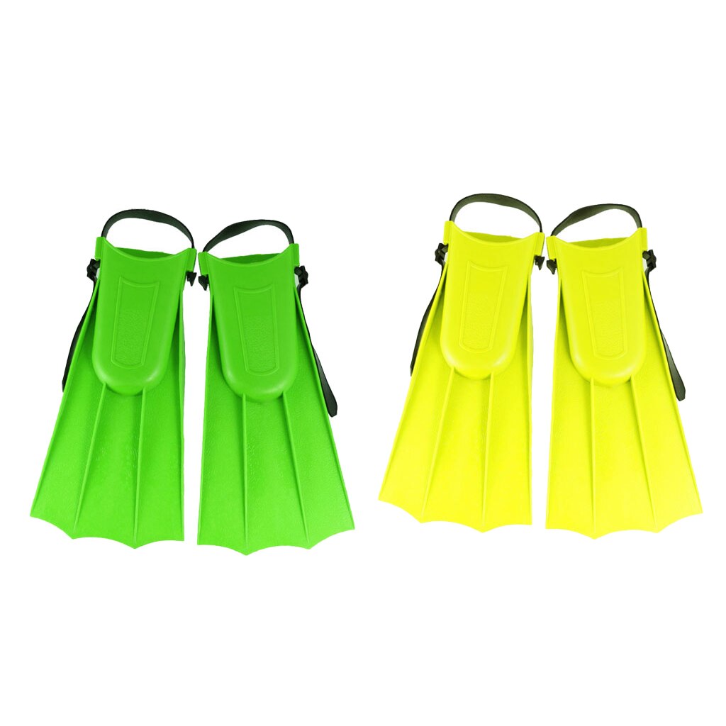 2 Pairs Adult Kid Short Adjust Fins For Swimming S... – Grandado