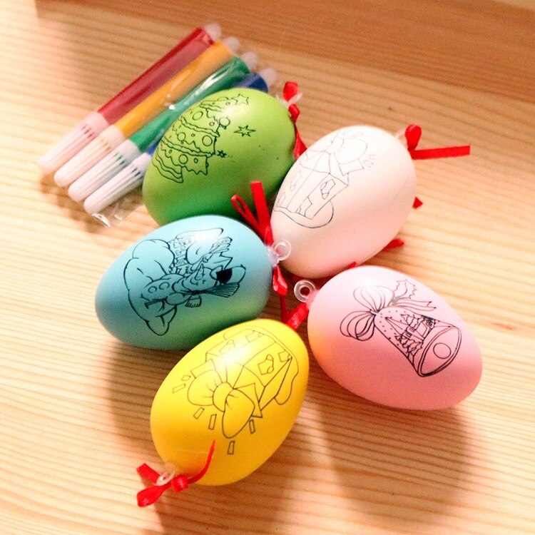 Coloring Water Color Pen & Egg Kids DIY Painting C... – Grandado