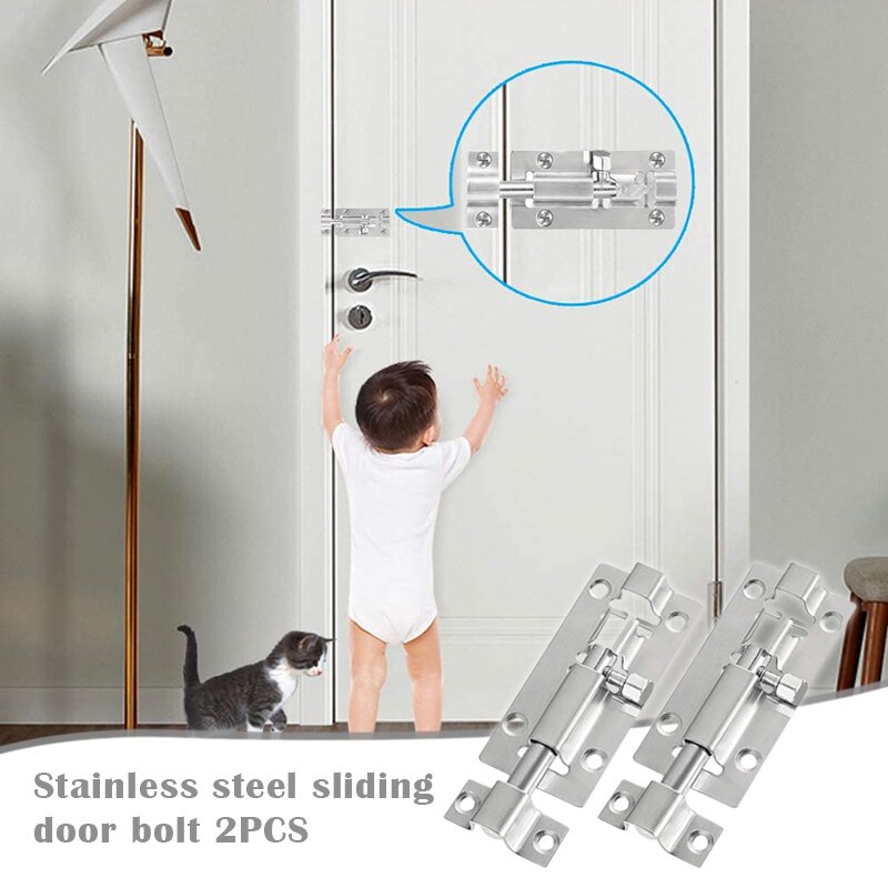 2 pcs 3 Inches Slide Latching Lock Thickened Stain... – Vicedeal