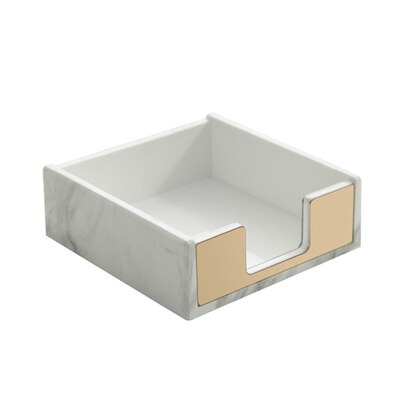 Marble Texture Stationery Desktop Sticky Notes Box... – Grandado