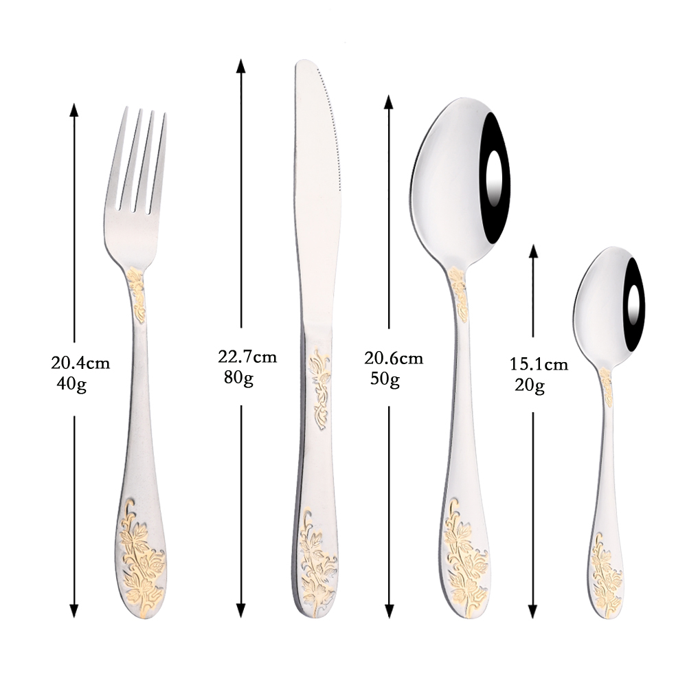 Luxury Wedding Silverware Cutlery Set Silver Plate... – Grandado