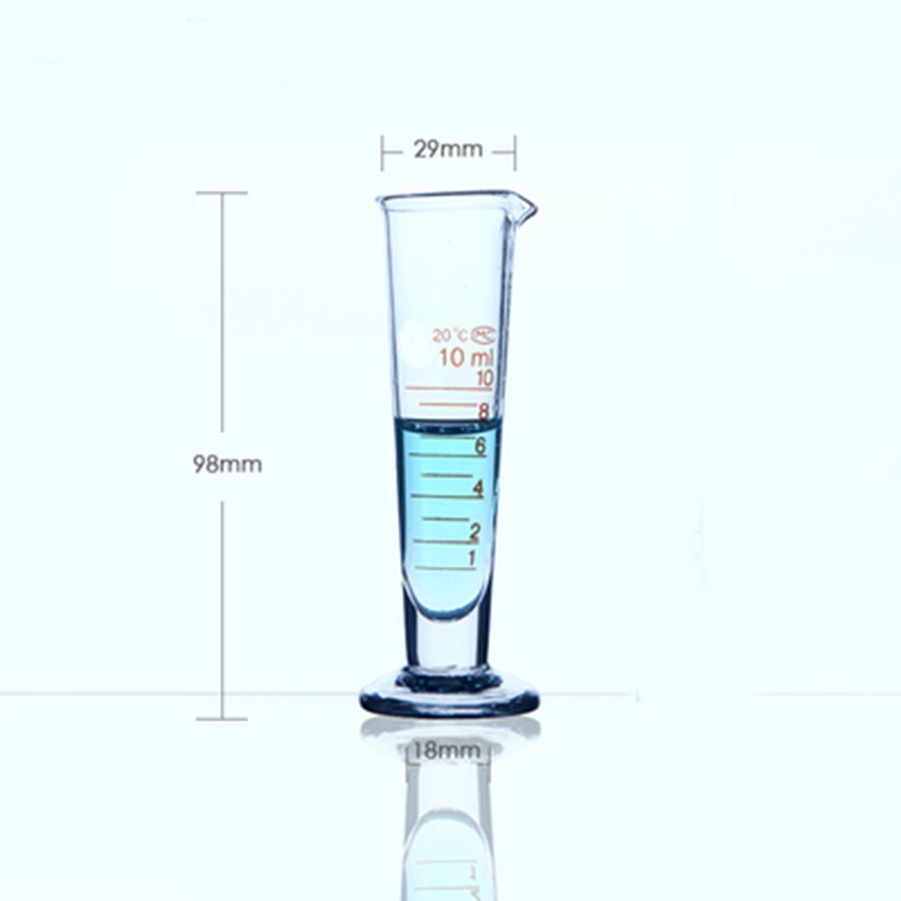 Laboratory 10ml Measuring cylinder with Scale Tape... – Grandado