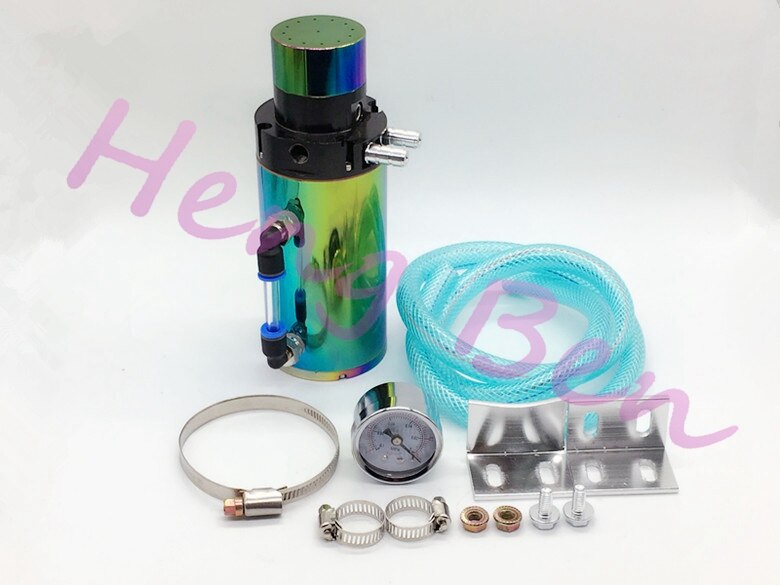 ALUMINUM ENGINE OIL CATCH RESERVOIR BREATHER TANK ... – Grandado