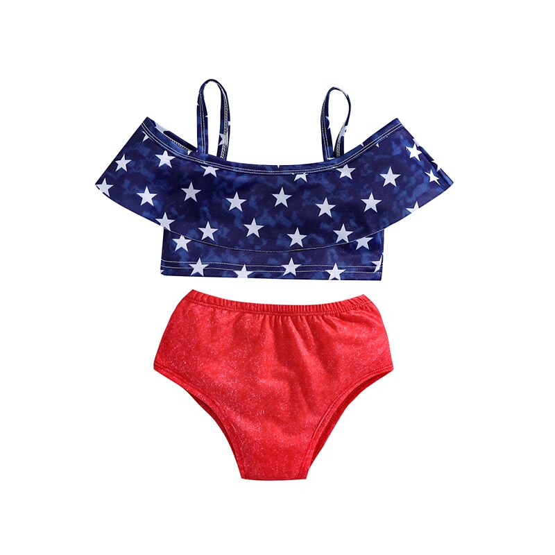 2022 Meisje Mooie Badpak Bikini Set Star Print Bad Grandado