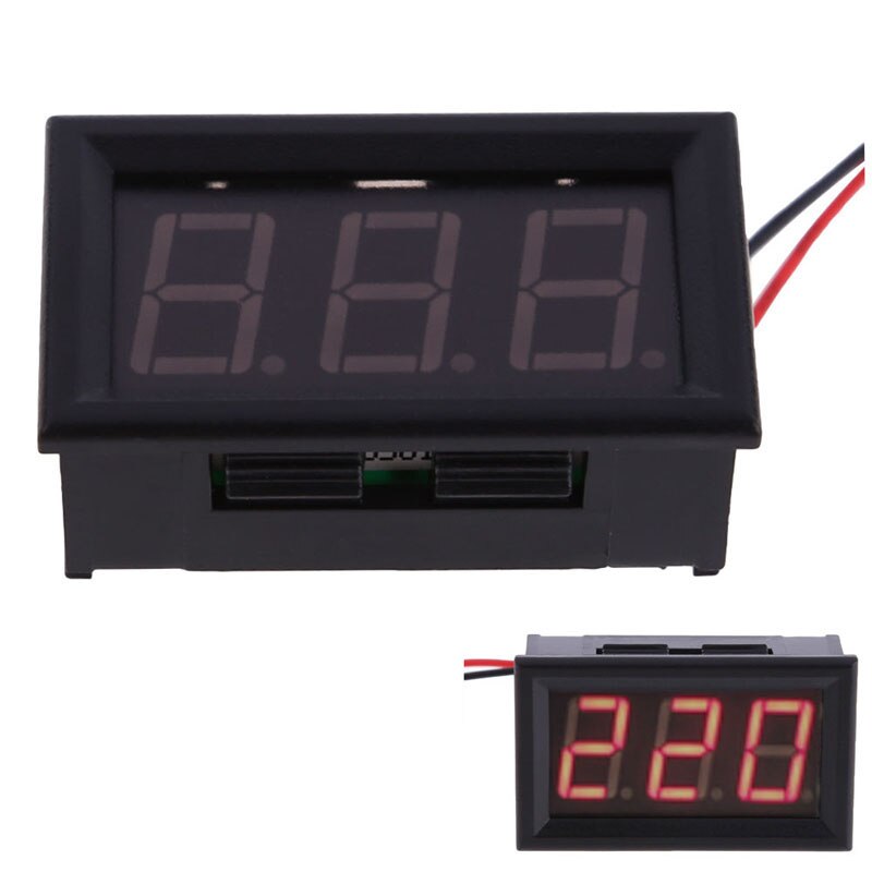 Red LED AC60-300V Digital Voltmeter LED Voltage Di... – Grandado