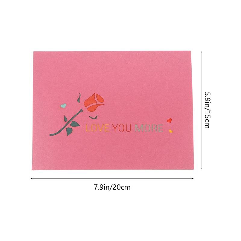 1 Set 3D Loving Blessing Card Greeting Cards Handm... – Vicedeal